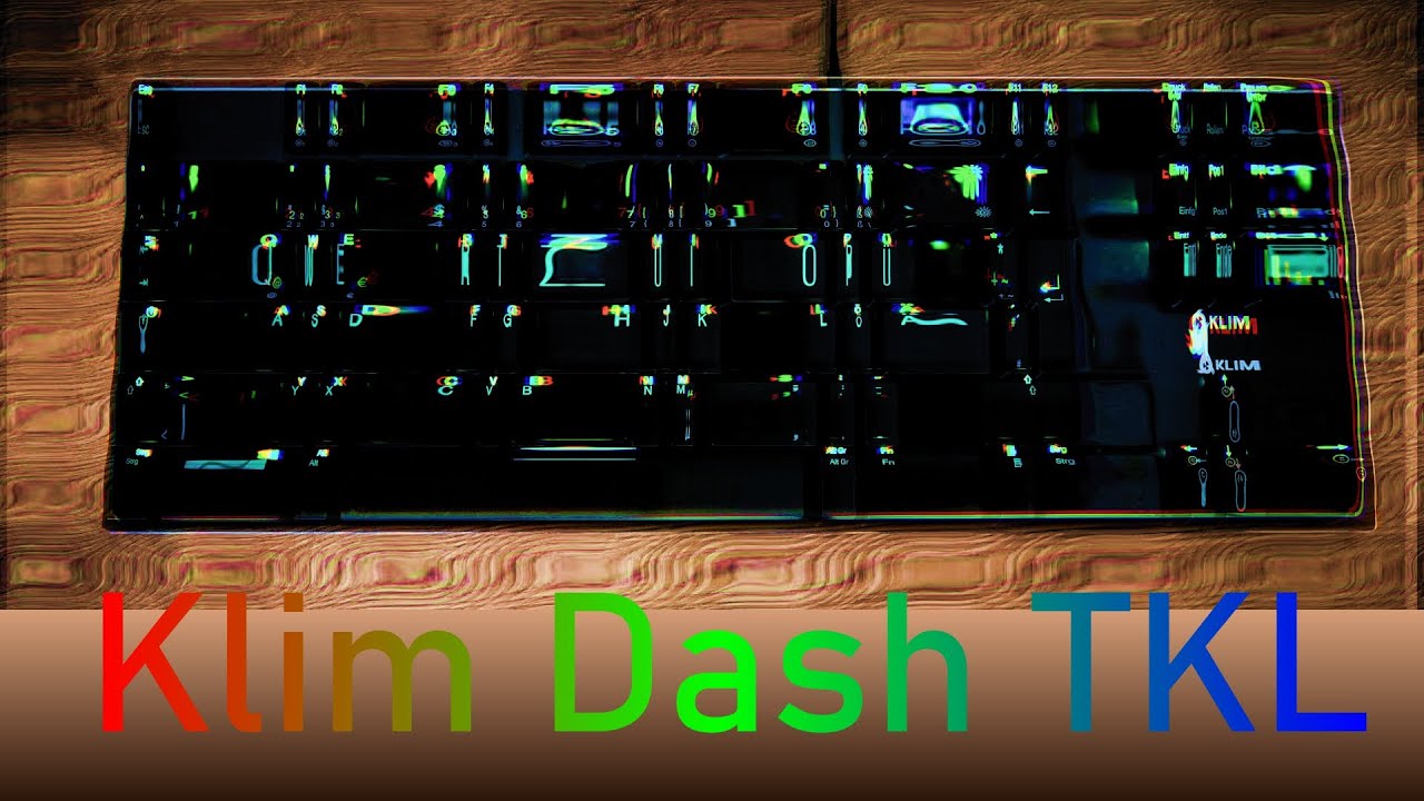 All illumination programs of KLIM Dash TKL wired keyboard with red ...