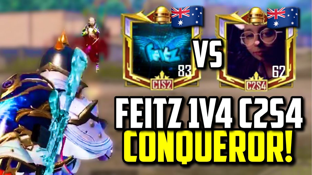 FEITZ 1V4’S PREVIOUS SEASON CONQUEROR ENEMY!! | PUBG Mobile - YouTube