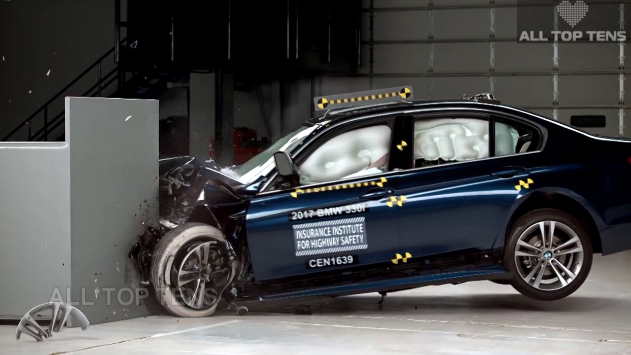 10 Newest cars small overlap crash tests - YouTube