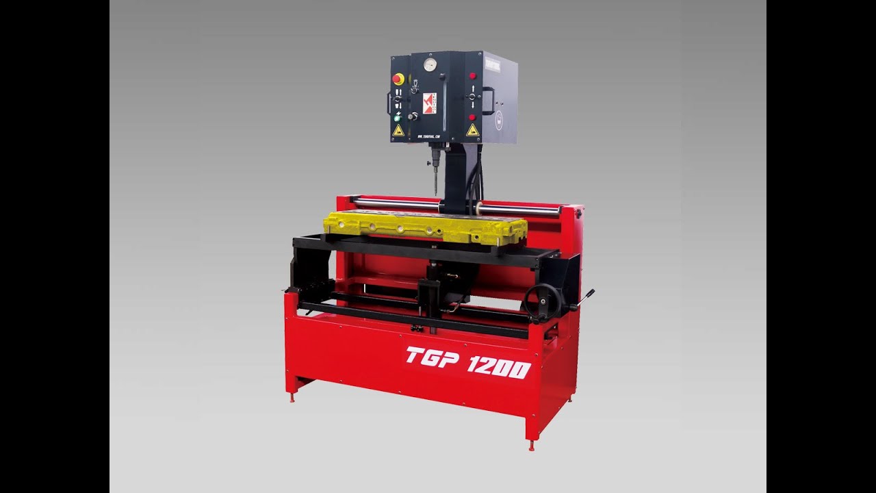 Hydraulic Valve Guide Press Machine TGP1200 - YouTube