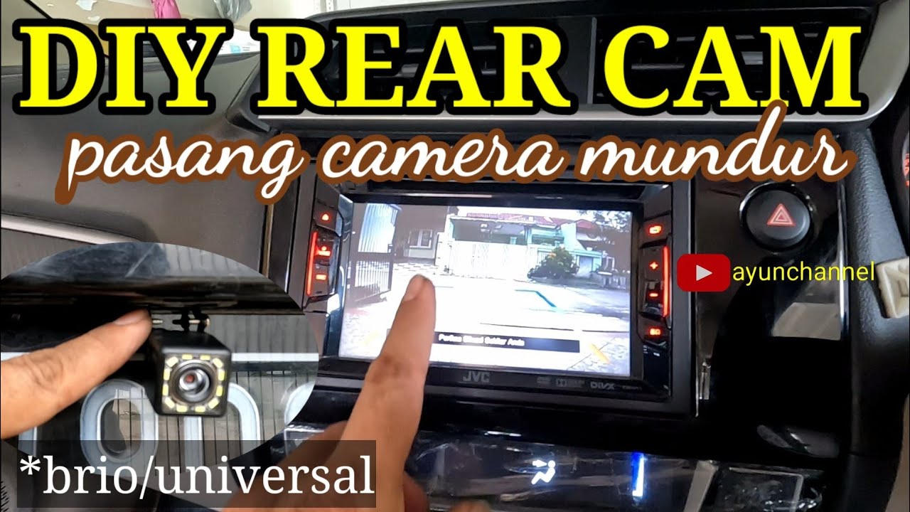 Pasang Kamera mundur / Rear Cam Brio/mobil Umum #rearcam - YouTube