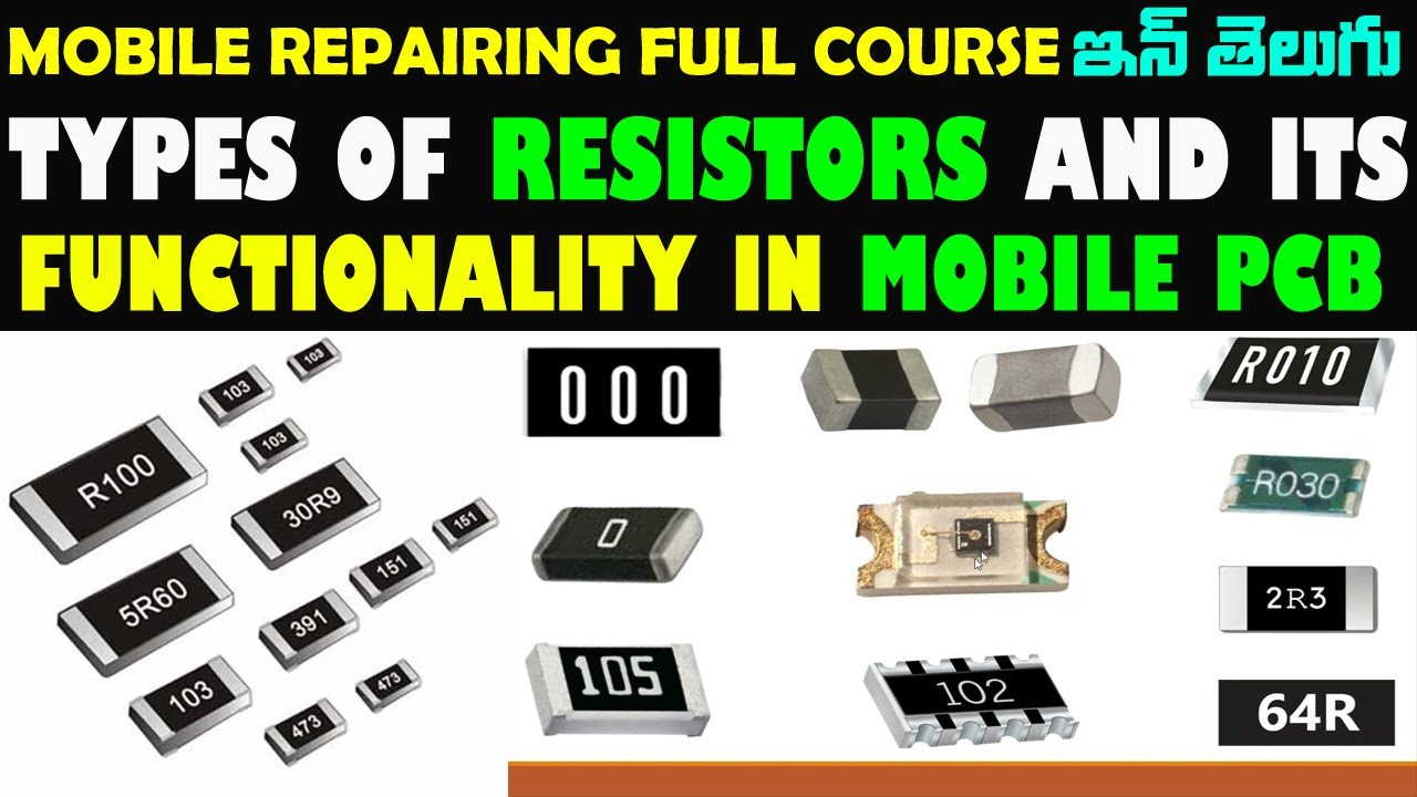 Types Of SMD Resistors & Its Functionality In Mobile PCB Board | Mobile ...