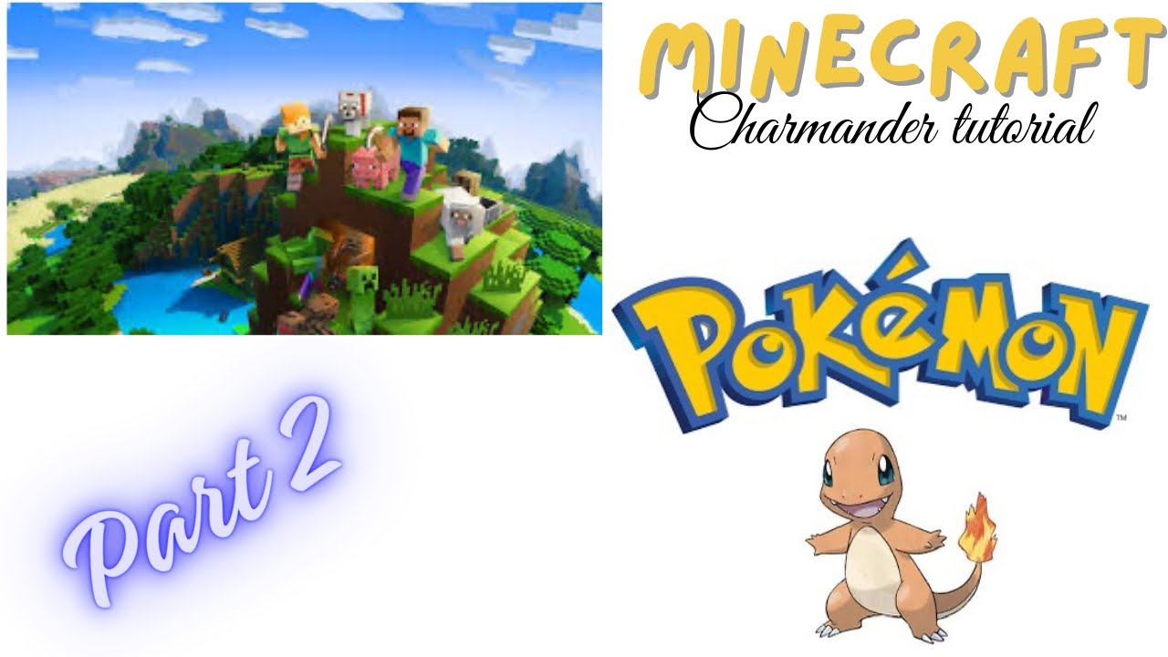 Minecraft tutorial pixel art Charmander (Part 2 - YouTube
