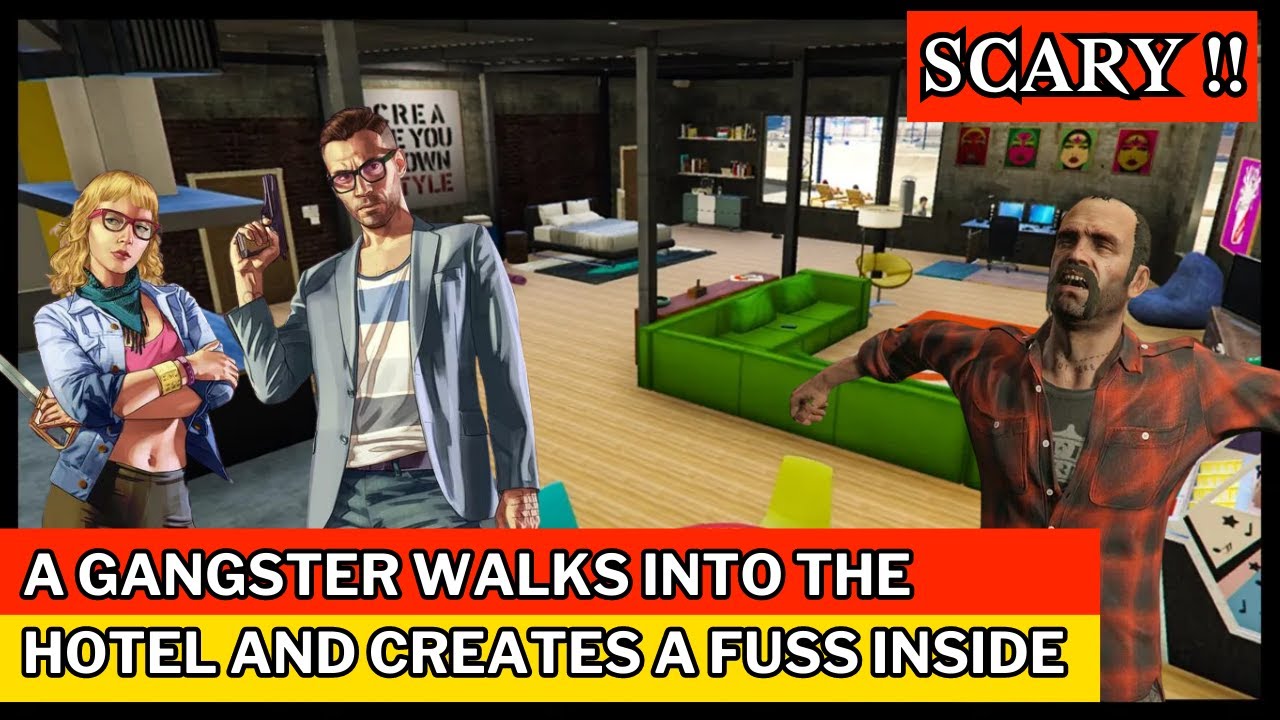 Scary !! A gangster walks into the hotel and creates a fuss inside ...