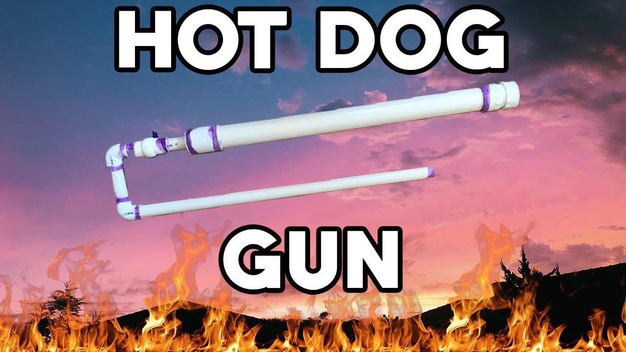 THAT TIME I MADE A HOT DOG GUN (GLIZZY GUN) - YouTube