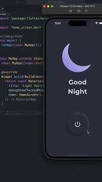 Animated light & dark theme switcher in Flutter. #flutterio #flutterdev #shorts - YouTube