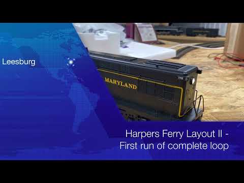 Harpers Ferry Layout II - Episode 6: Complete loop running - YouTube
