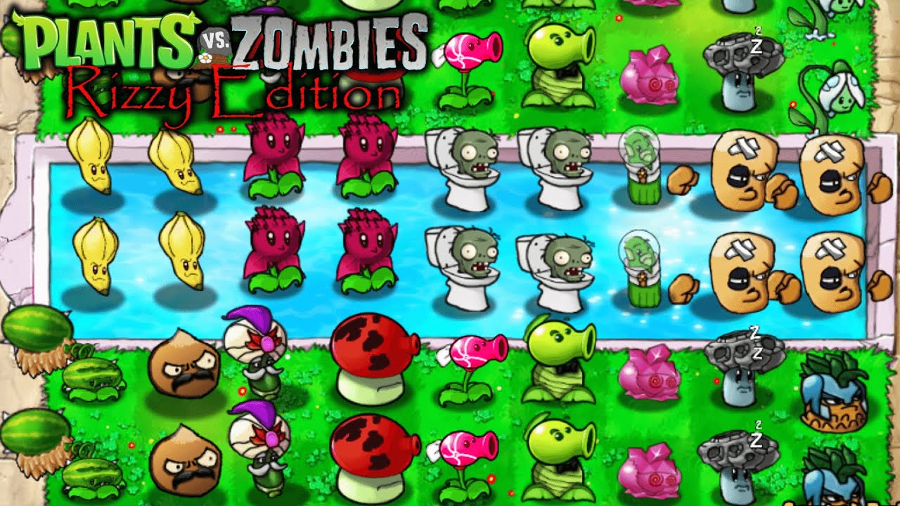 Plants vs Zombies Rizzy Edition BETA | Brainana, The Great Zuccini ...