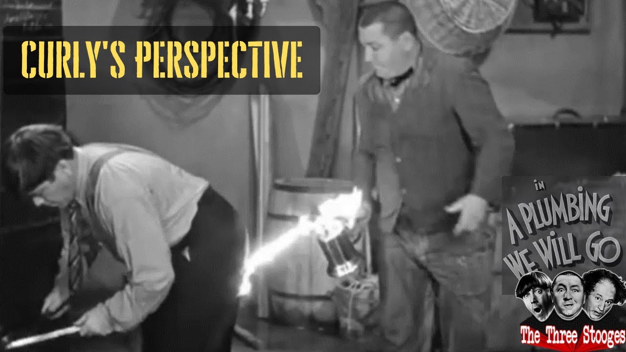 Three Stooges - A Plumbing We Will Go - CURLY PERSPECTIVE #laugh #funny #comedy - YouTube