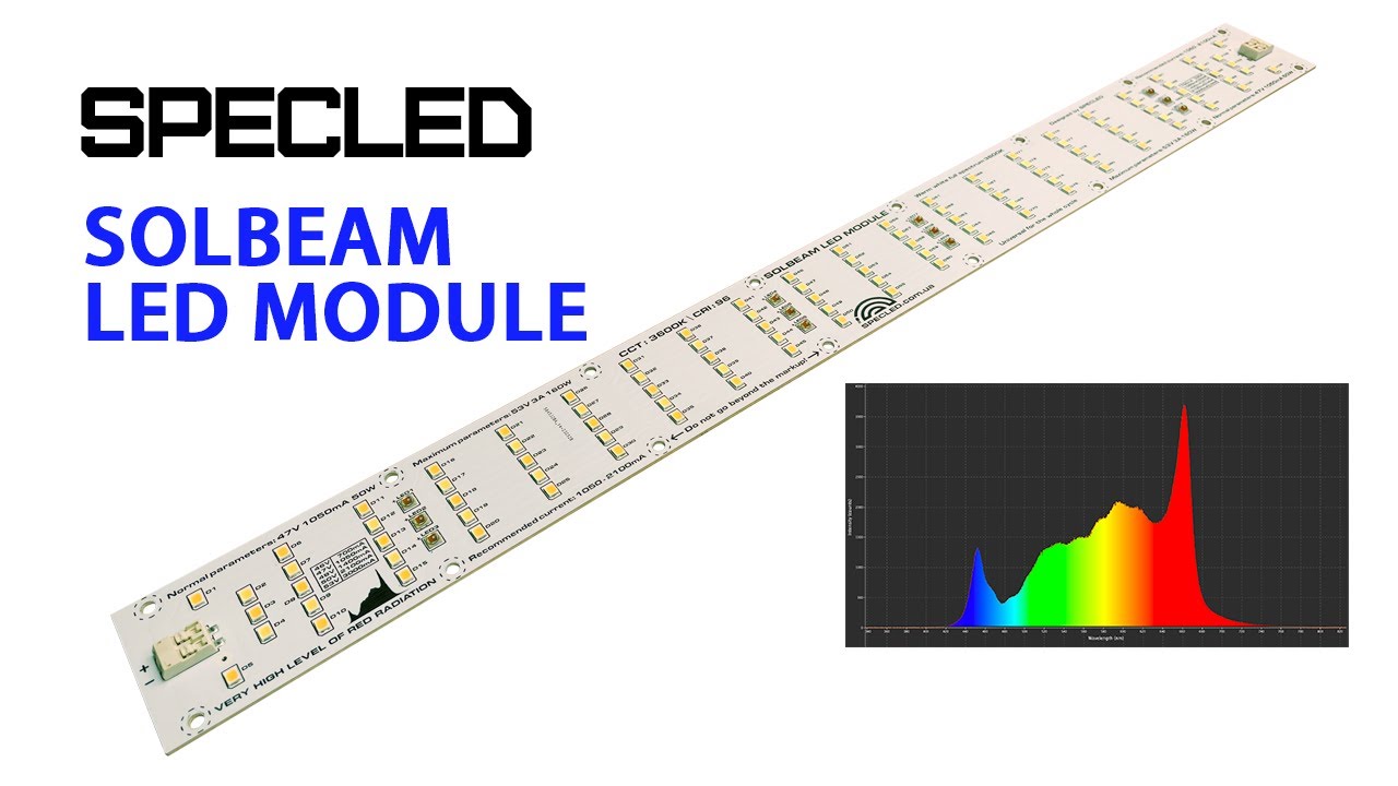 Светодиодный модуль SOL BEAM 450х41мм (линейный) для растений. 50-150Вт ...