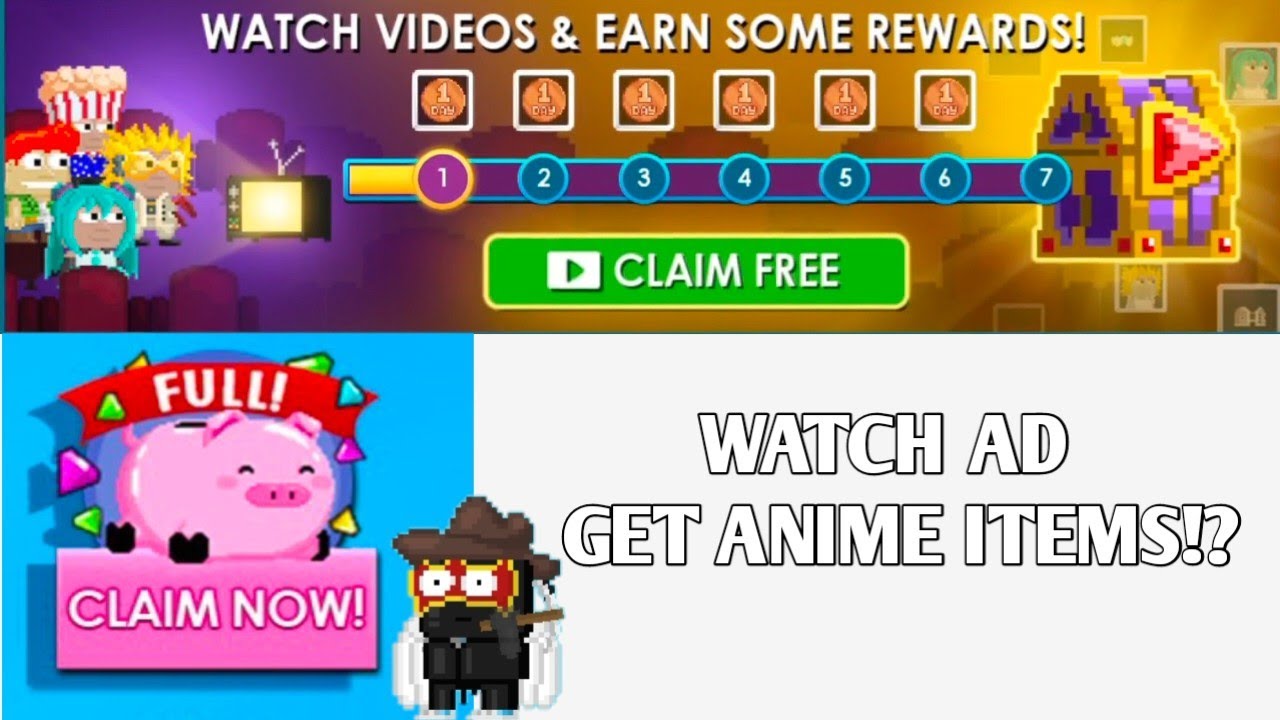 Growtopia | Tutorial, Piggy Bank & Rewarded Video Feature Update! - YouTube