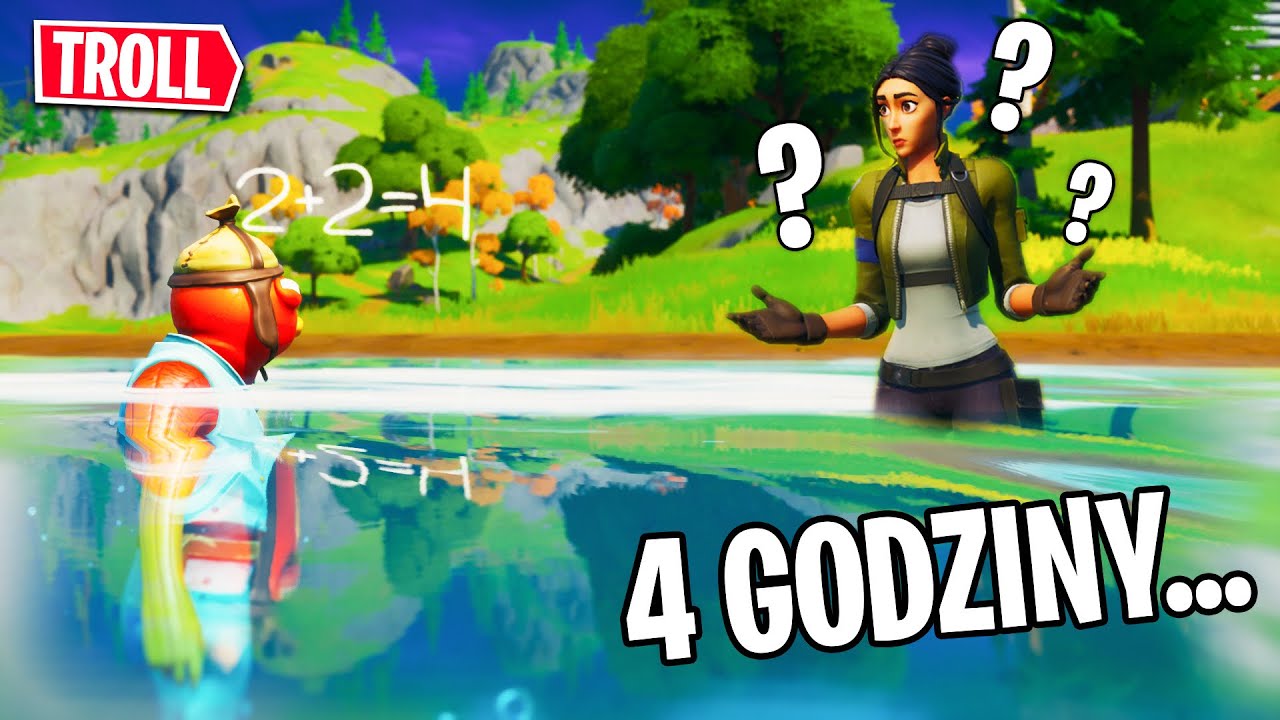 🐟BYŁEM RYBĄ "4 GODZINY" i stało się to ... w Fortnite! MEGA GLITCH ...