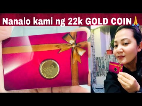 Nanalo kami ng 22k Gold Coin - YouTube