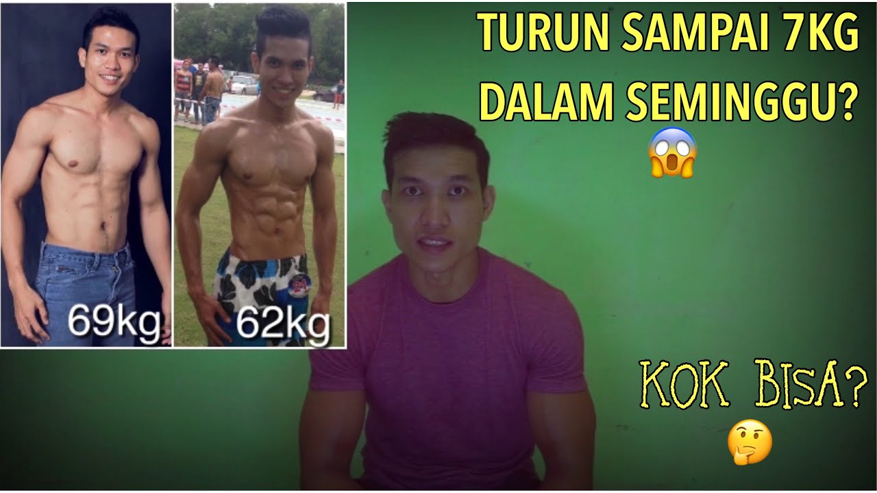 Body transformation dari 69kg jadi 62kg dalam seminggu - YouTube