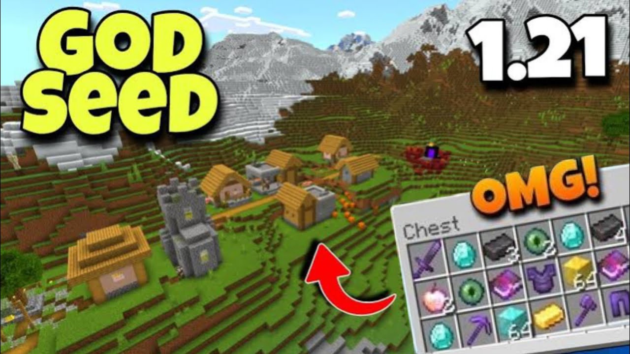 RAREST SEED IN MINECRAFT PE AND BEDROCK 1.21 . #3 - YouTube