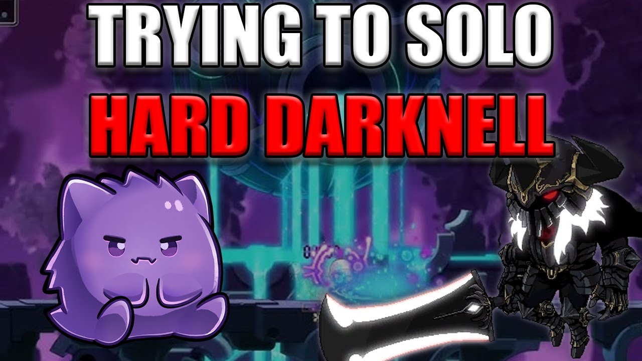 I Tried To Solo Darknell For The First Time In MapleStory - YouTube