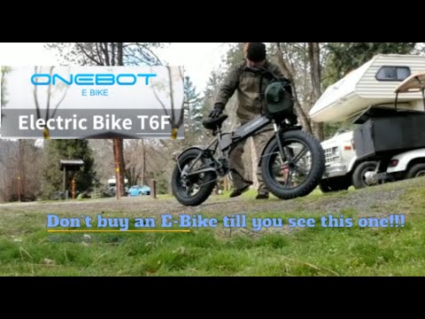 ONEBOT T6F Electric Bike Foldable 20" X 4.0" Fat Tire Electric Bicycle ...