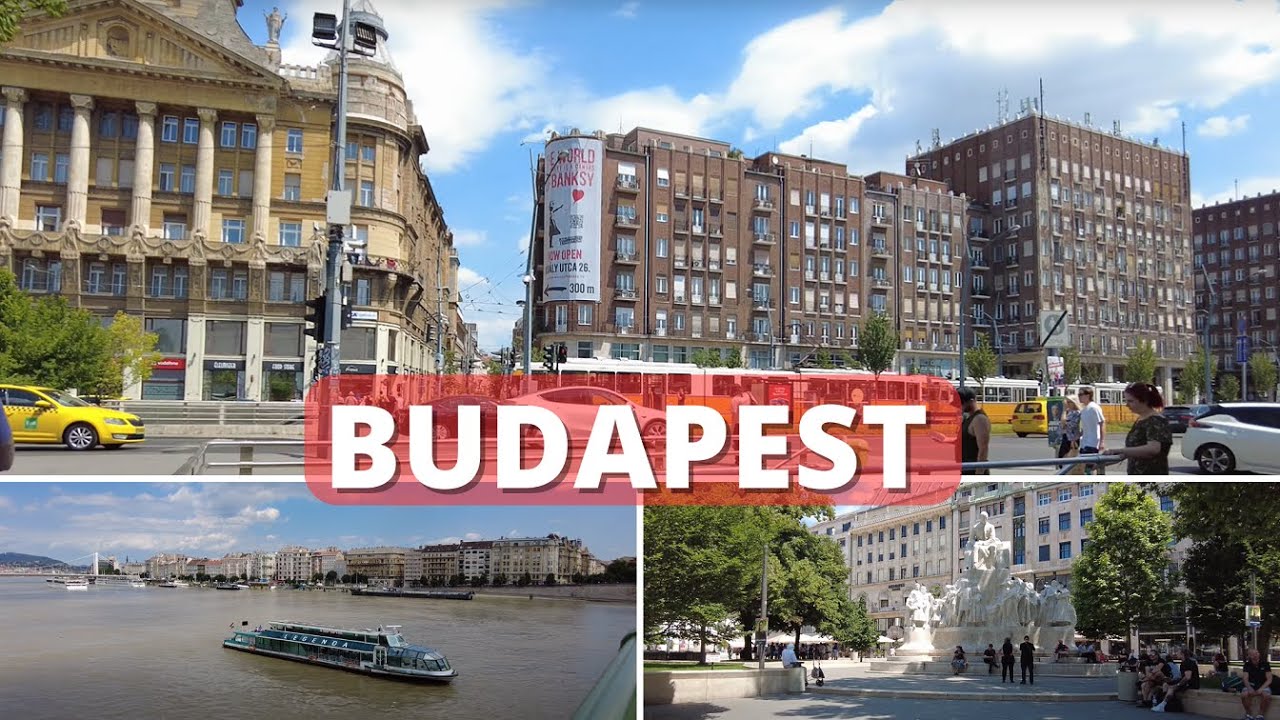 Walking from Liberty Bridge To Deák Ferenc Square - Budapest [4k Ultra ...