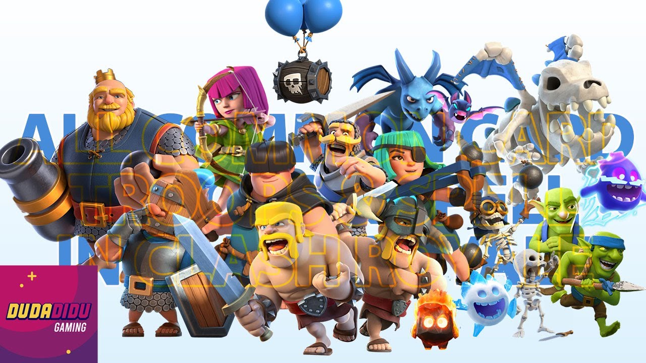 All Common Card Troops & Spell in Clash Royale #dudadidugaming #games # ...