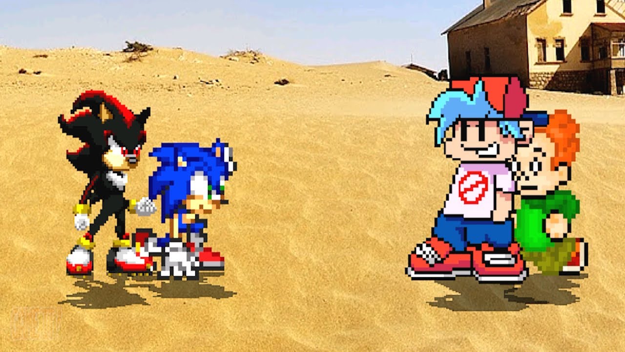 TEAM SONIC & SHADOW FIGHTS TEAM BOYFIREND & PICO | RACE TO 3 WINS - YouTube