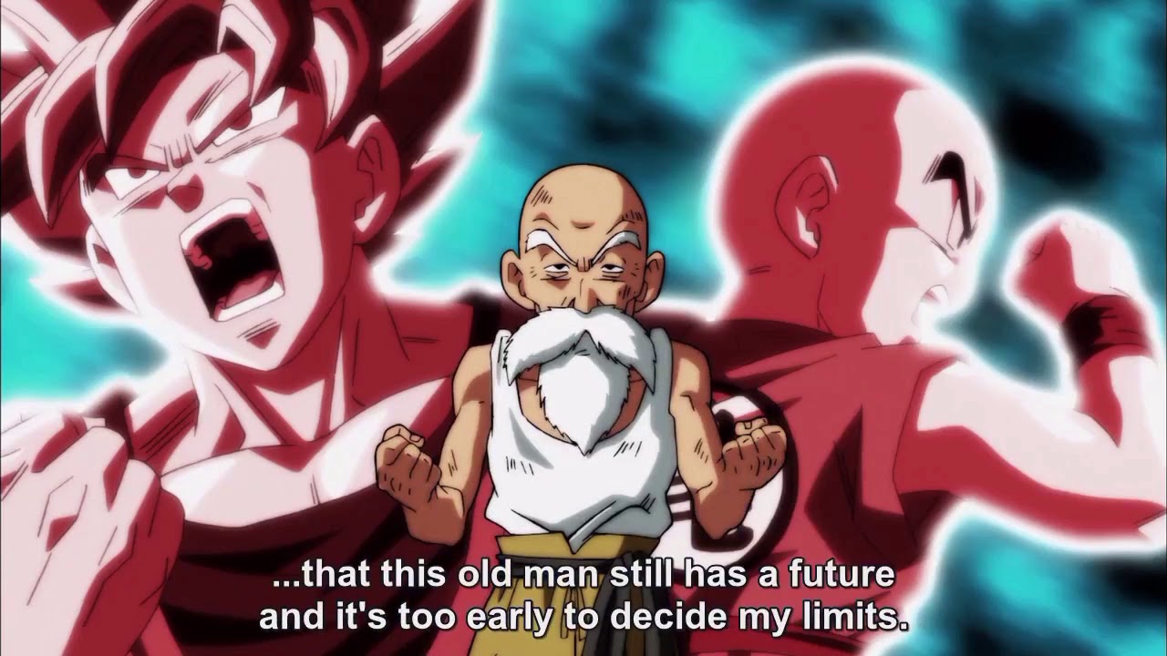 Epic fight of Master roshi (facing near death) Dragon ball super ...