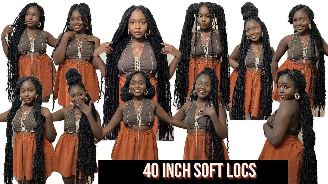 I GOT 40 INCH SOFT LOCS + different styling options, easy crochet ...