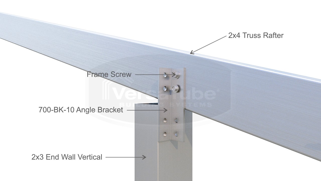 2x4 Gable end wall Vertical to Rafter Detail - YouTube