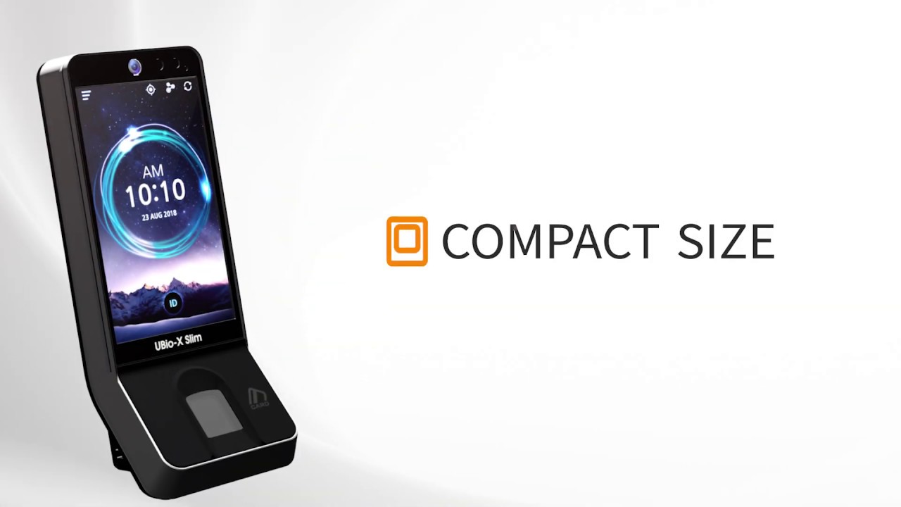 NEW/UBio-X Slim Fingerprint Recognition Terminal. - YouTube