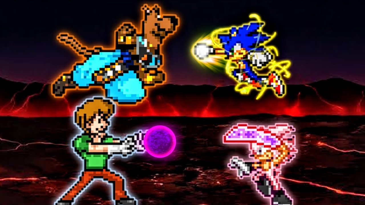 Shaggy MUI OP & Scooby Doo GOD OP VS Sonic Chaos OP & Sonic Black V2 in ...