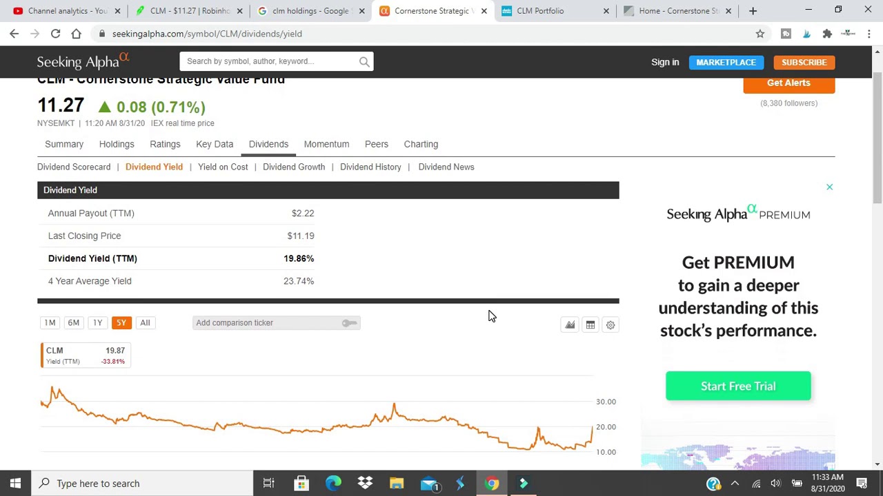 CLM stock Cornerstone Strategic Value Fund review - YouTube