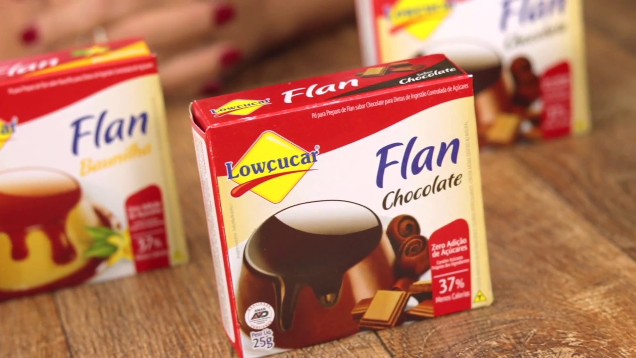 Flan Lowçucar Nova Embalagem - YouTube