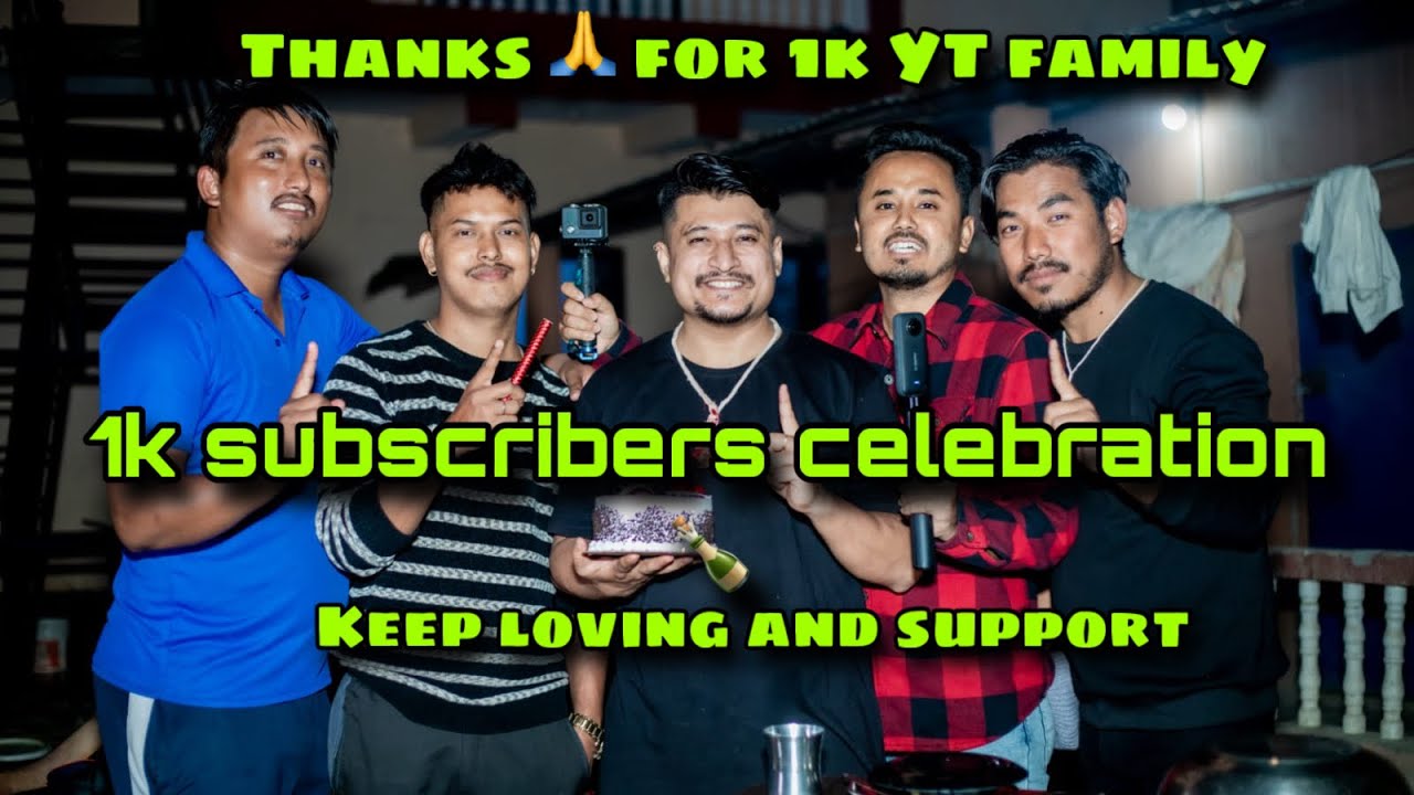 1k subscribers celebration video|| Thanks for 1k YT family - YouTube