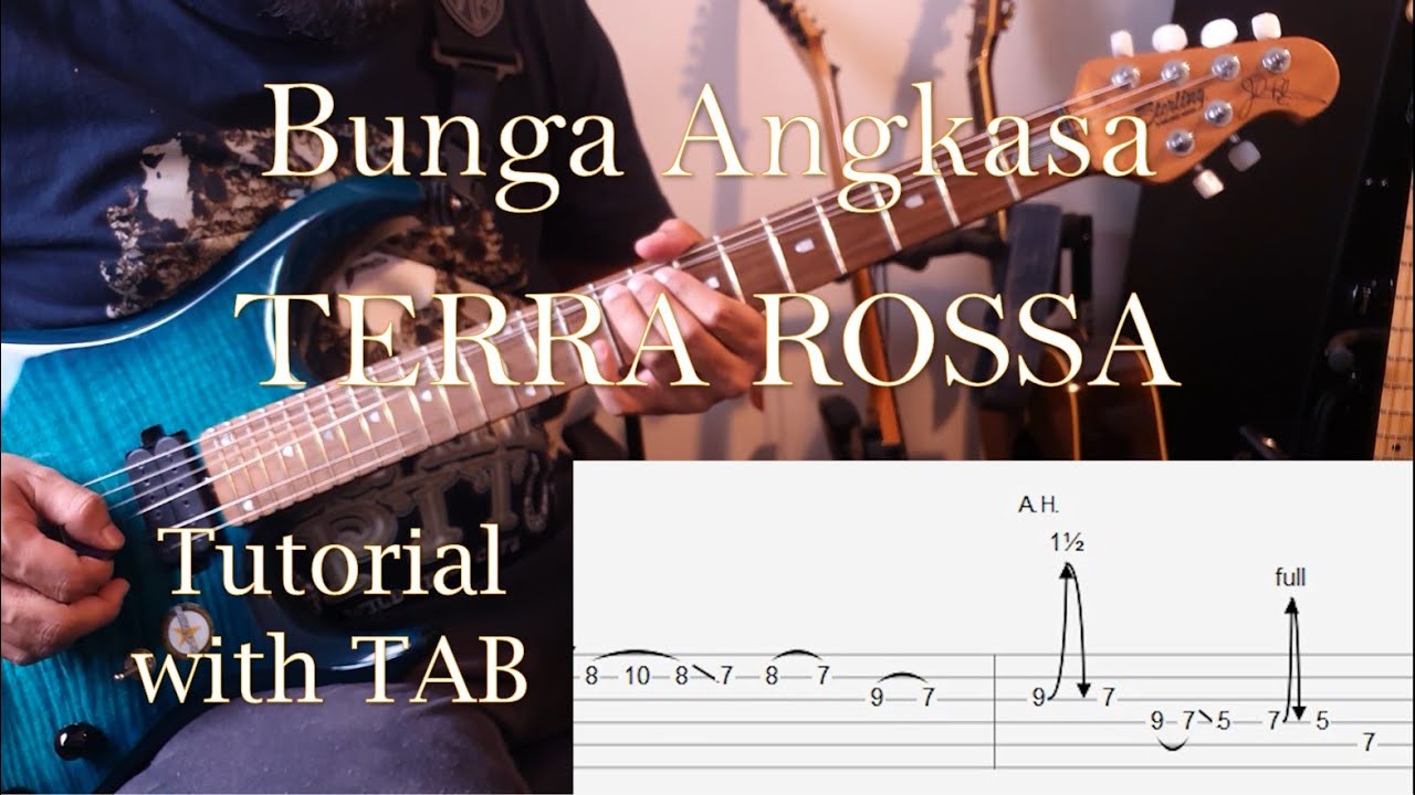 Terra Rossa - Bunga Angkasa - Guitar Solo Tutorial with TAB - YouTube