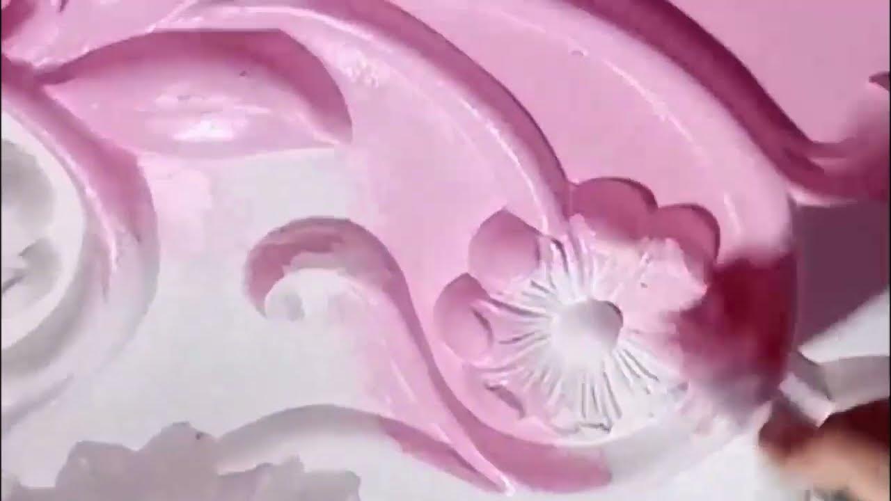 مراحل تشطيب كورنيشة جبس - YouTube