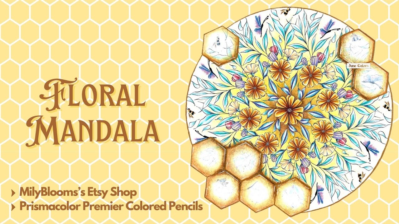 Floral Mandala 🐝 | Discount code for this page 🤩 - YouTube