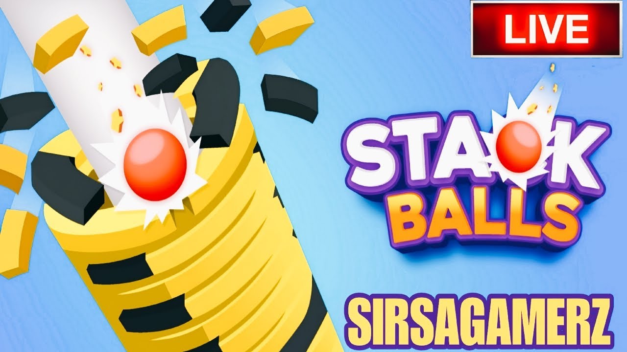 Stack Ball Gameplay Live! Stack ball Gameplay Live Stream - YouTube