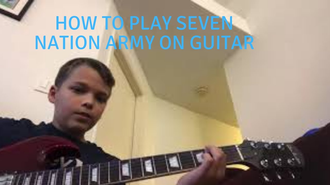 How To Play Seven Nation Army On Guitar With One String! - YouTube