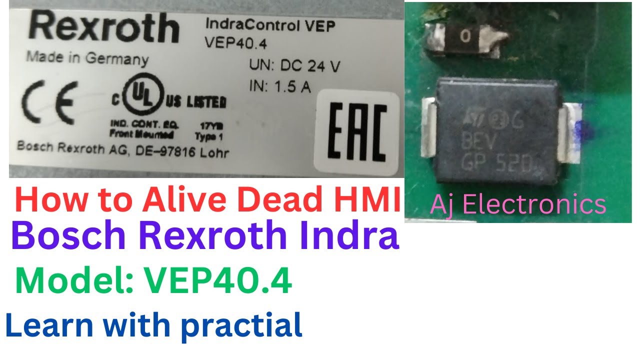 How to Alive Dead HMI Bosch Rexroth Indra Model: VEP40.4 "With English ...