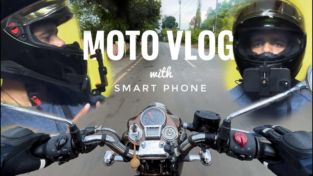 MY MOTOVLOG SETUP WITH IPHONE - YouTube