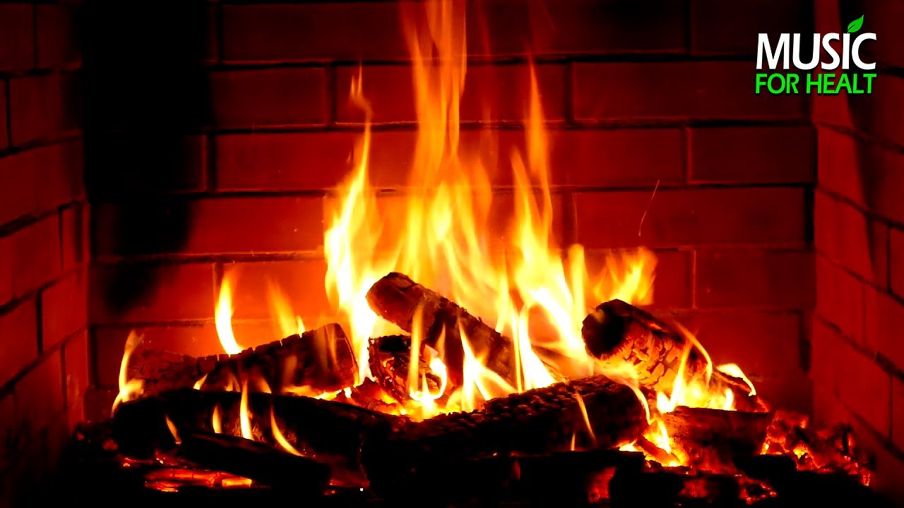 FIREPLACE - 2 hours - relaxing sound, SOUND OF FIRE with BINAURAL BEATS ...