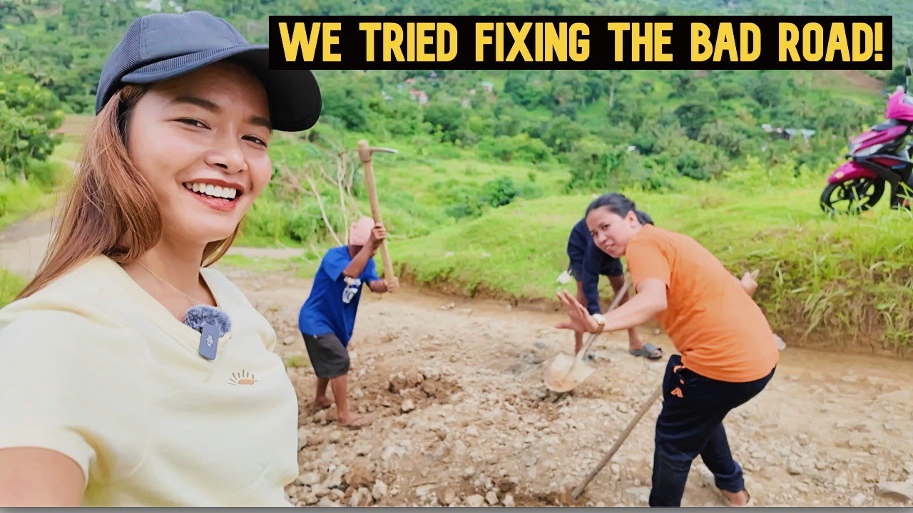We Tried Fixing The Bad Road In Countryside - YouTube