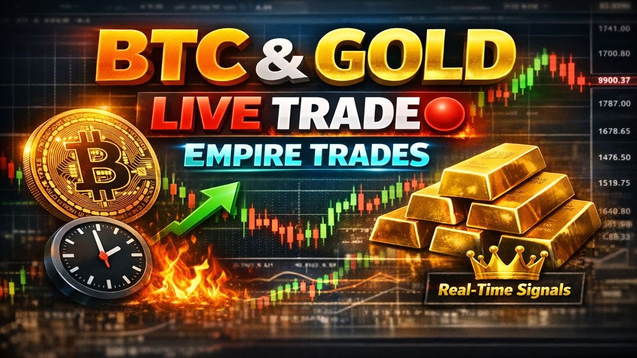 BTC & GOLD LIVE TRADE 🔴 | Real-Time Market Analysis by Empire Trades ...
