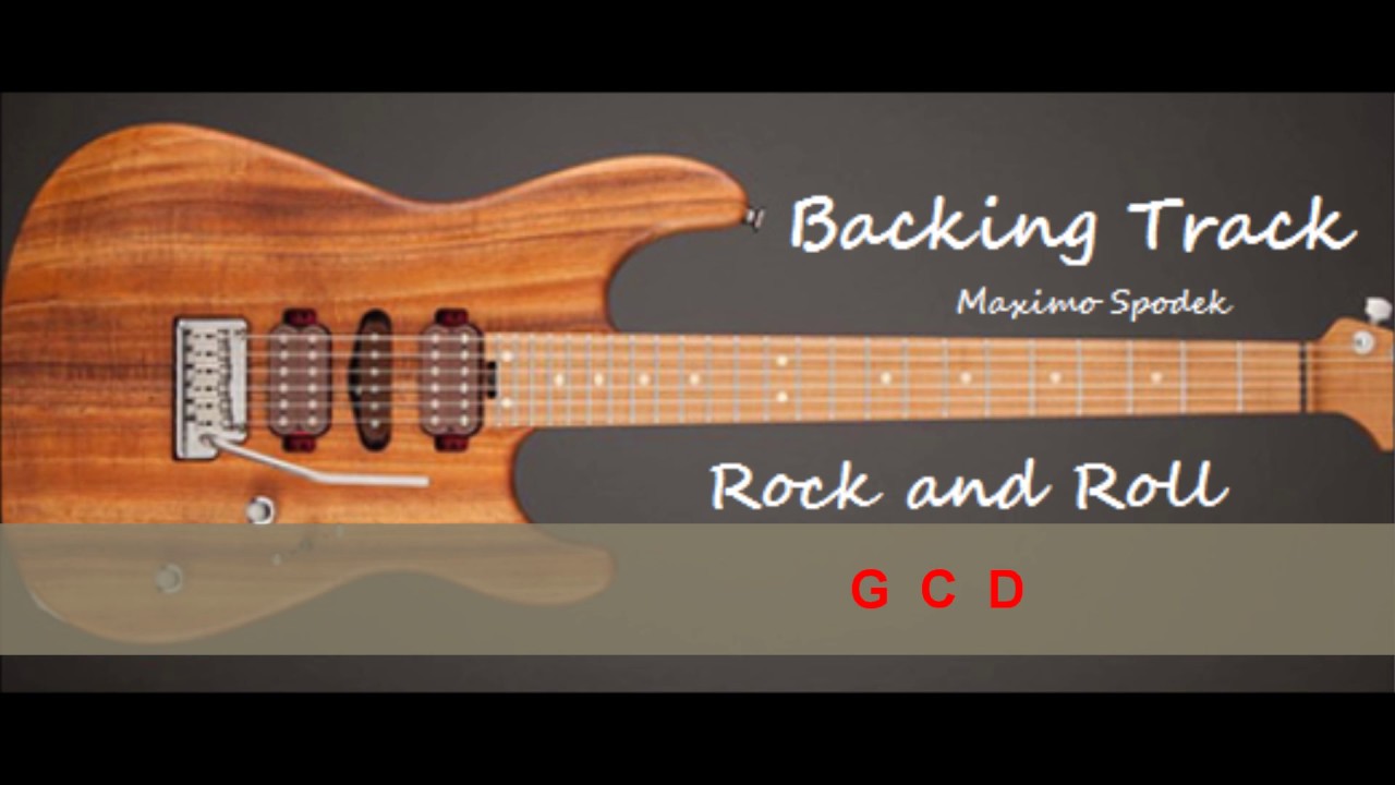 ROCK AND ROLL BLUES GUITAR BACKING TRACK GUITAR IN G - YouTube