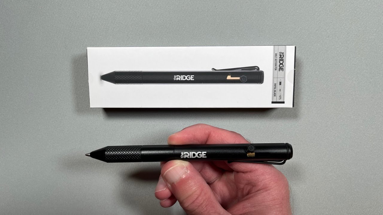 The Ridge Bolt Action Pen Unboxing and Initial Impressions - YouTube