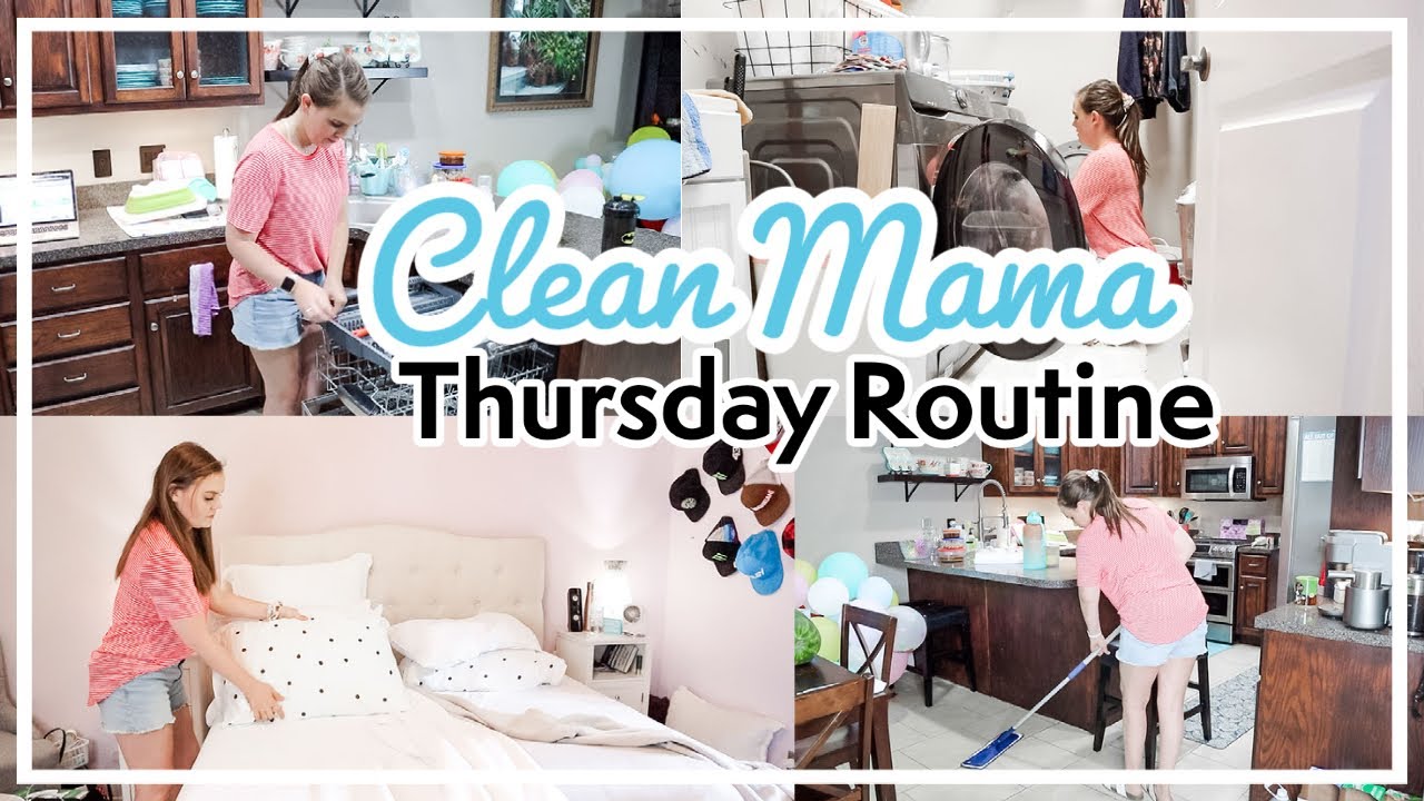 Keeping Up With CLEAN MAMA | Thursday Routine Clean Mama Cleaning ...