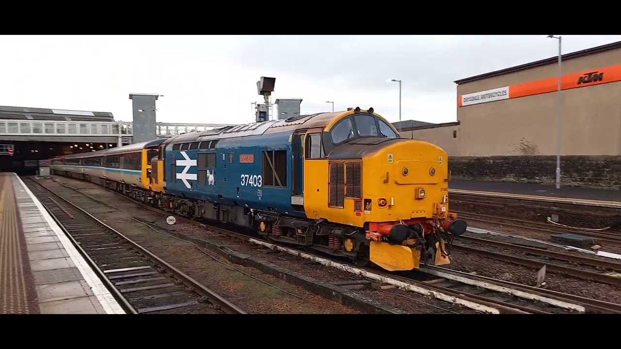 The scotrail push pull set in Perth!!! - YouTube