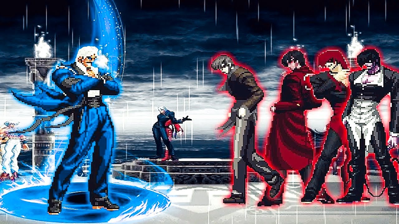 [KOF Mugen] Blue Flame Rugal Vs Royar Team - YouTube