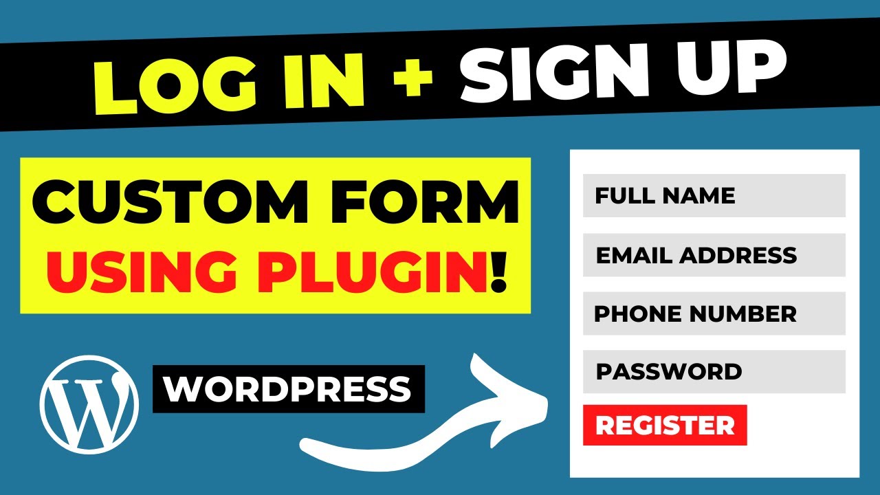 How To Add Log In Register In WordPress Website Full Tutorial How To Add Log In Register In WordPress Website Full Tutorial