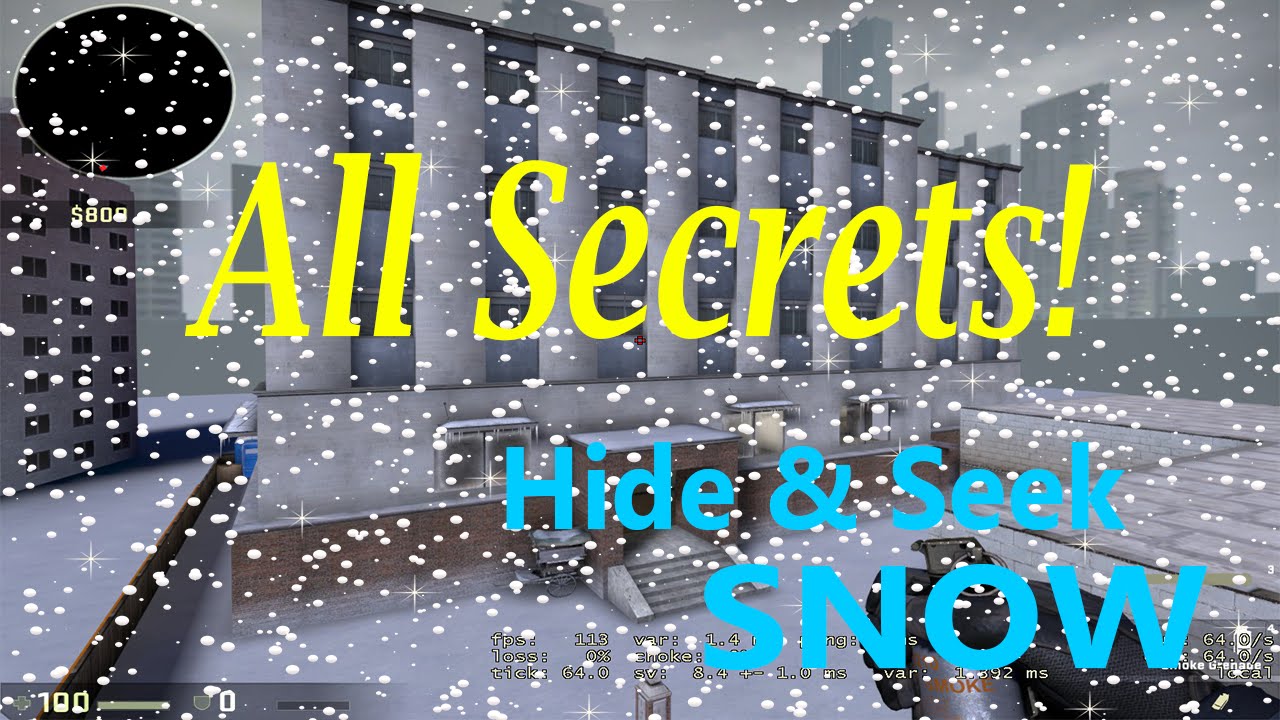 CS:GO Hide & Seek Snow All Secrets and Hidden Areas! - YouTube