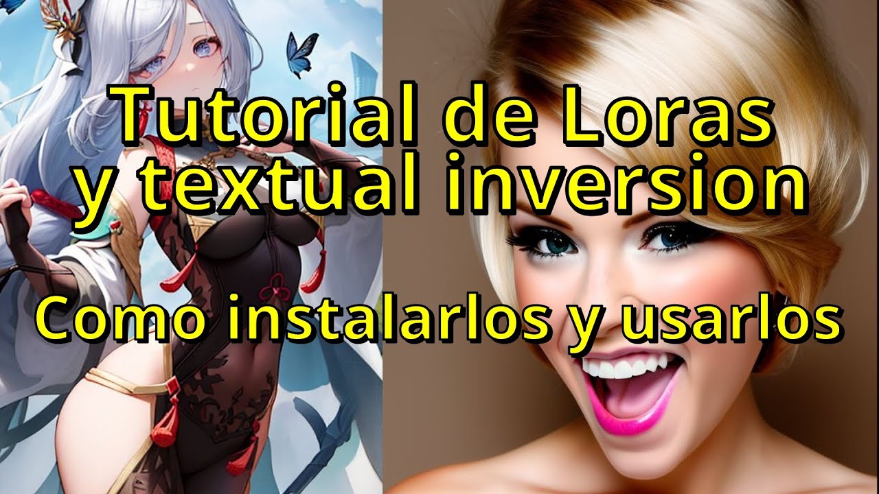 Tutorial de Loras y textual inversion, como instalarlos y usarlos - YouTube